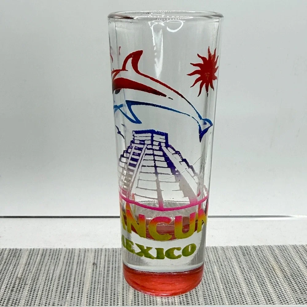 Unbranded | Dining | Cancun Mexico Souvenir Shot Glass Tall Shooter ...